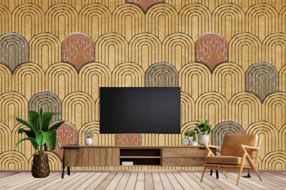Geometric Positive Angular Pattern Wallpaper – SP FloorTech